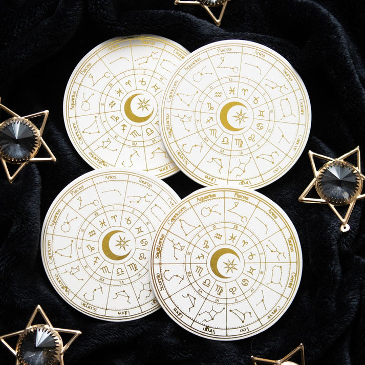 Astrology Wheel Coaster Set – Bigplantlad